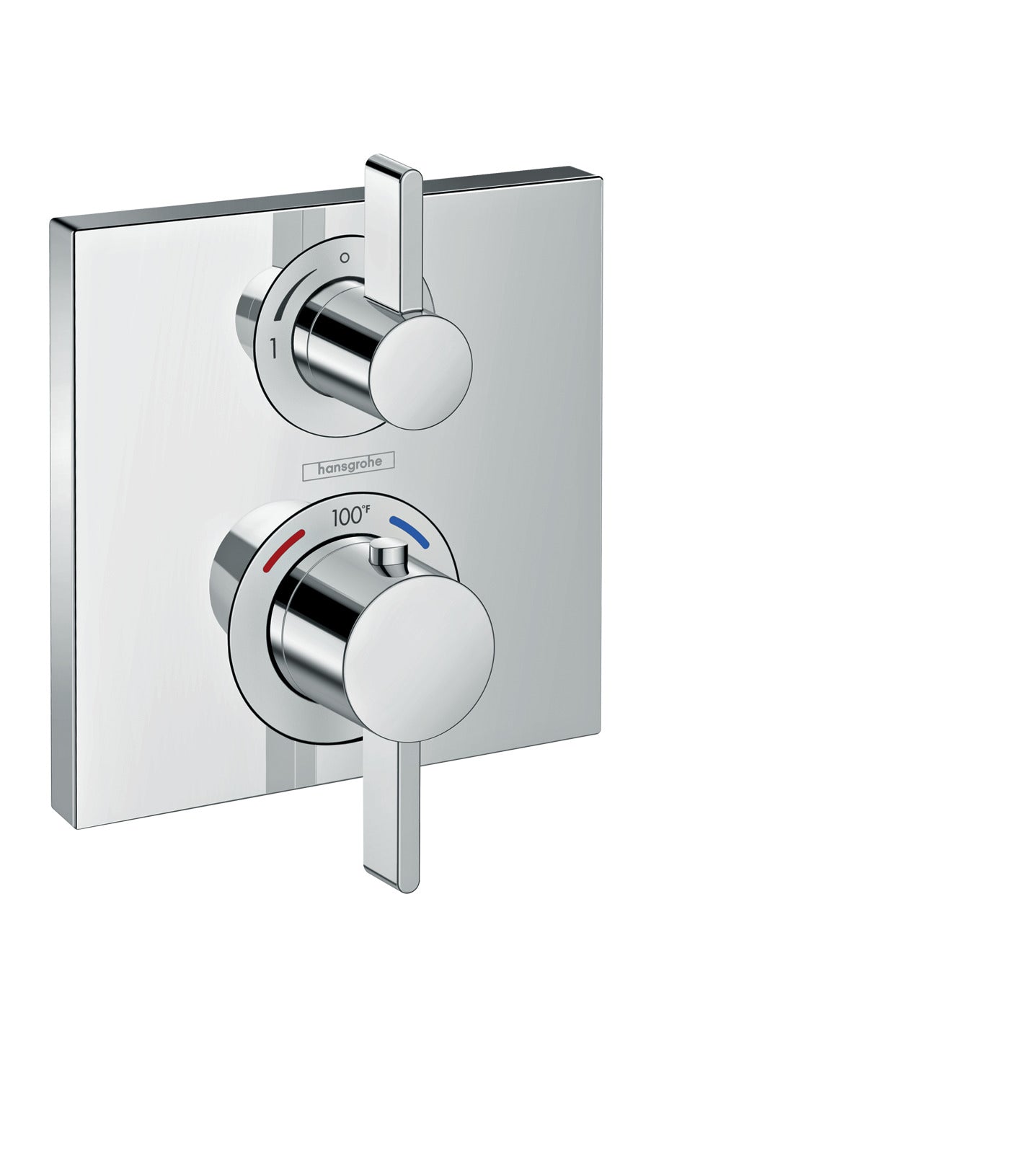 hansgrohe Ecostat Square Thermostatic Trim with Volume Control ...