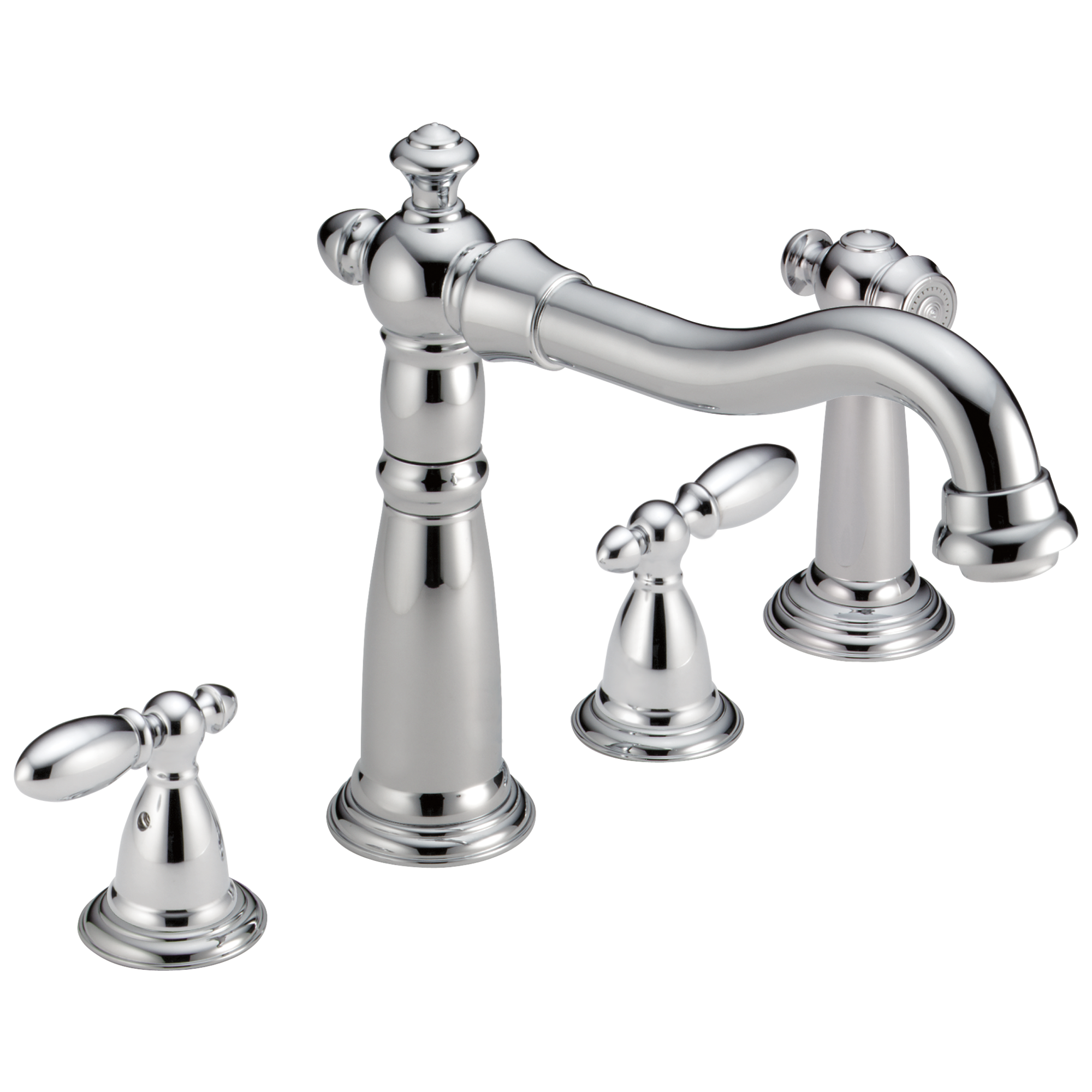 Delta 2256-DST Victorian Two Handle Widespread Kitchen Faucet with Spr ...