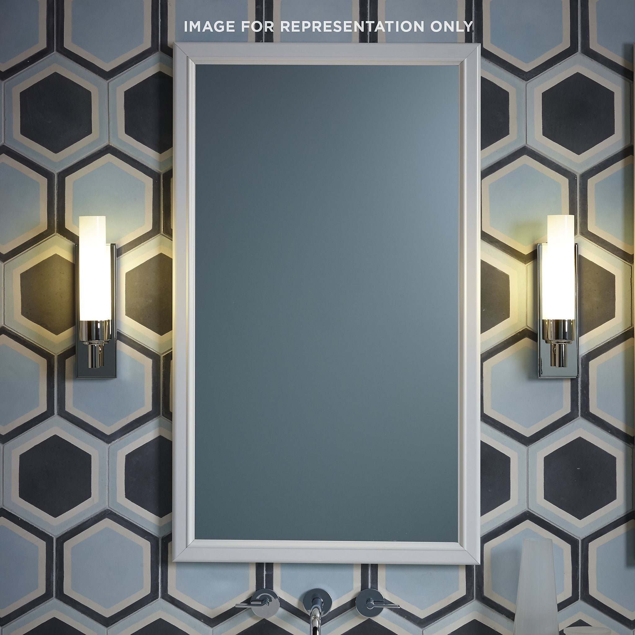 robern DM2440BM79 Main Line Mirror, 24" x 40" x 1-5/8", Bryn Mawr Fram ...