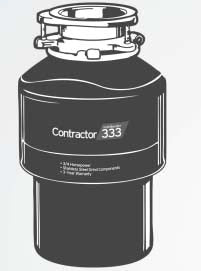 InSinkErator CONTRACTOR 333 3/4 HP Garbage Disposer – Showroom Source