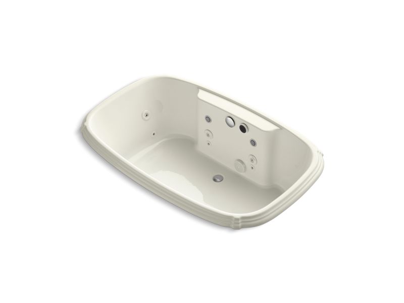 KOHLER K-1457-AH Portrait 67" x 42" drop-in Effervescence bath with sp ...